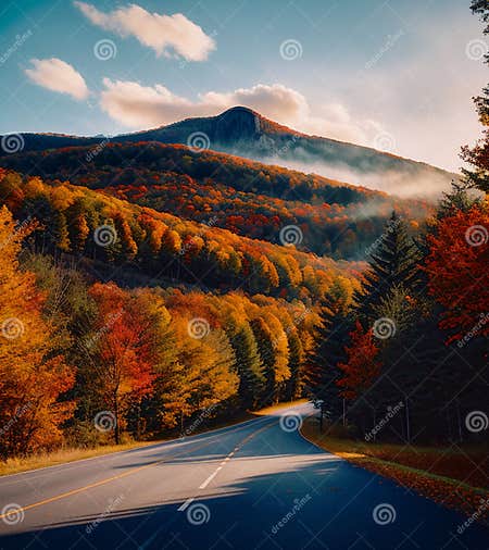 Blue Ridge Mountains stock photo. Image of fall, scenics - 288782750