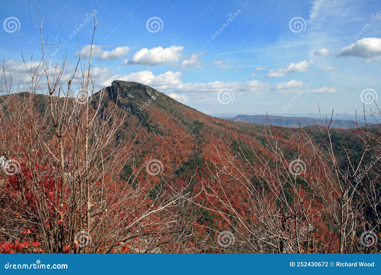 Linville Gorge in Fall, Blue Ridge Mountains, North Carolina Stock ...