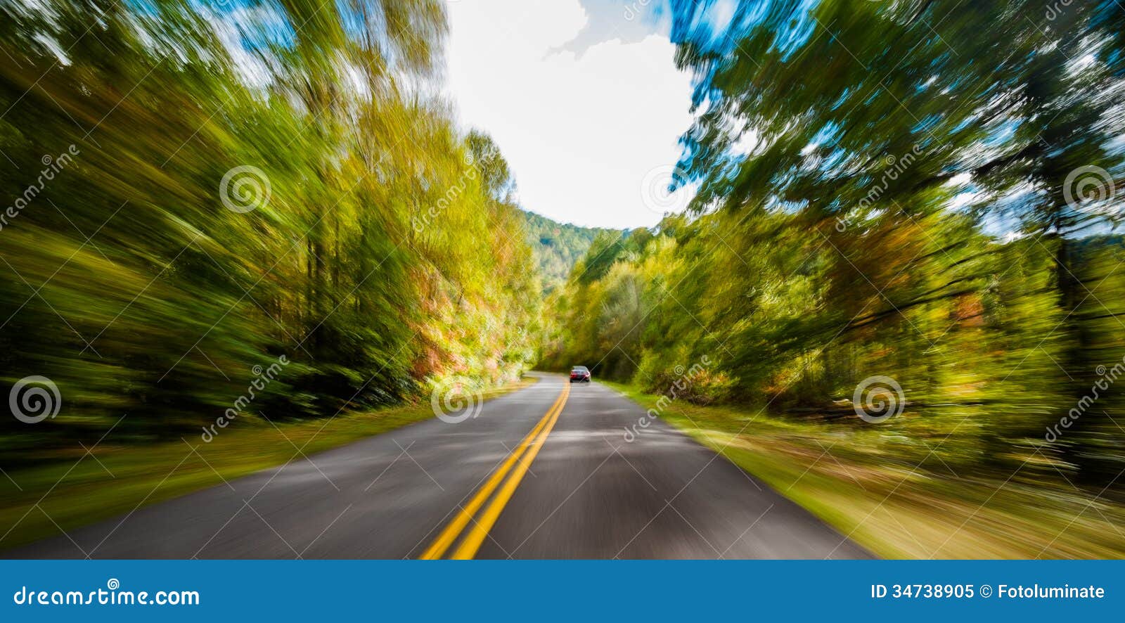 Blue Ridge Parkway stock image. Image of countryside - 34738905