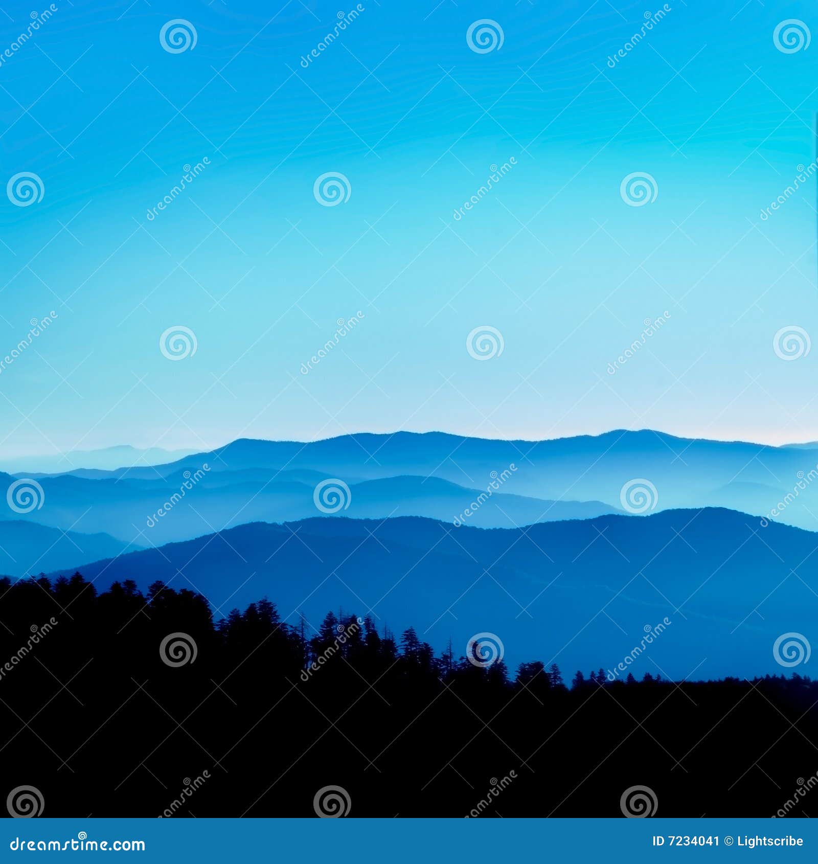 Blue Ridge Vista stock image. Image of earth, copy, environment - 7234041