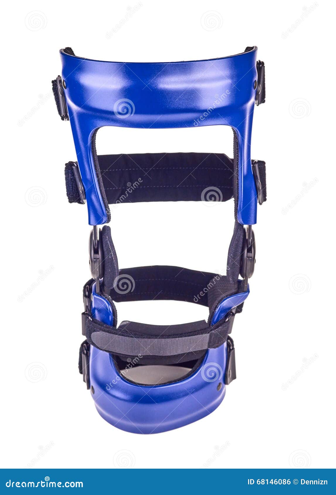 Blue rigged knee brace stock photo. Image of rehab, copper - 68146086