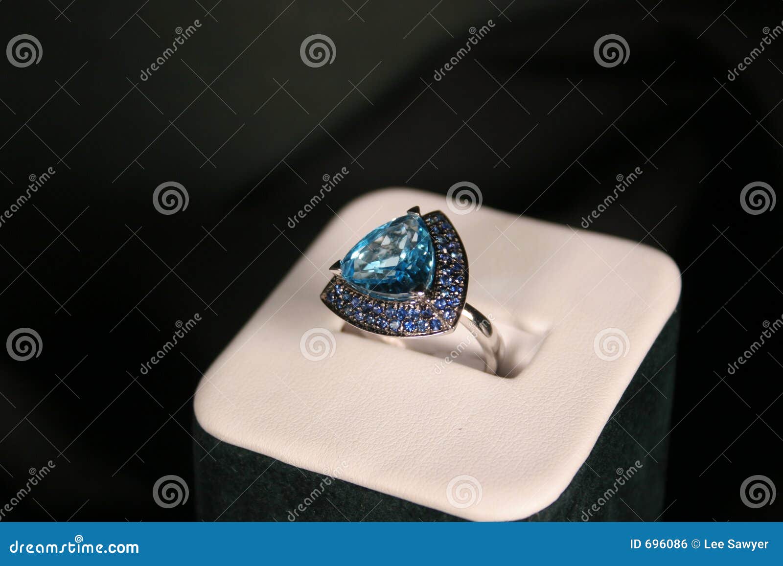 Blue Ring stock photo. Image of ring, aqua, stand, black - 696086