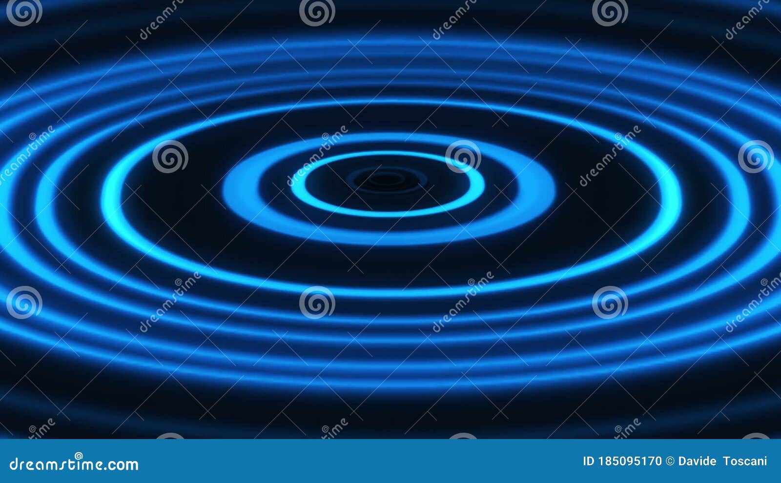 Blue Ring/Circle Waves Loop Motion Background Stock Footage - Video of ...
