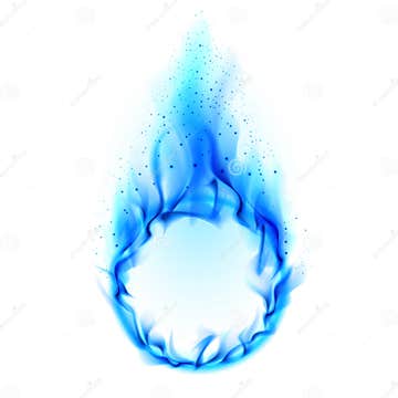 Blue ring of Fire stock illustration. Illustration of circle - 23513685