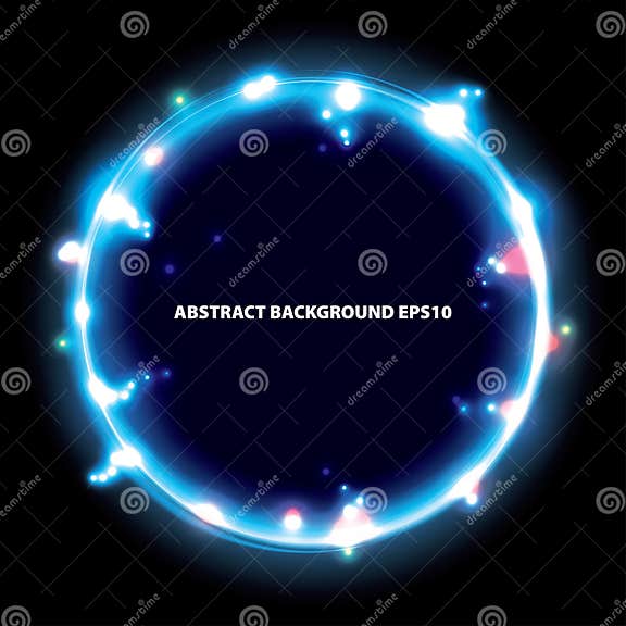 Blue ring stock vector. Illustration of fireball, blue - 29916556