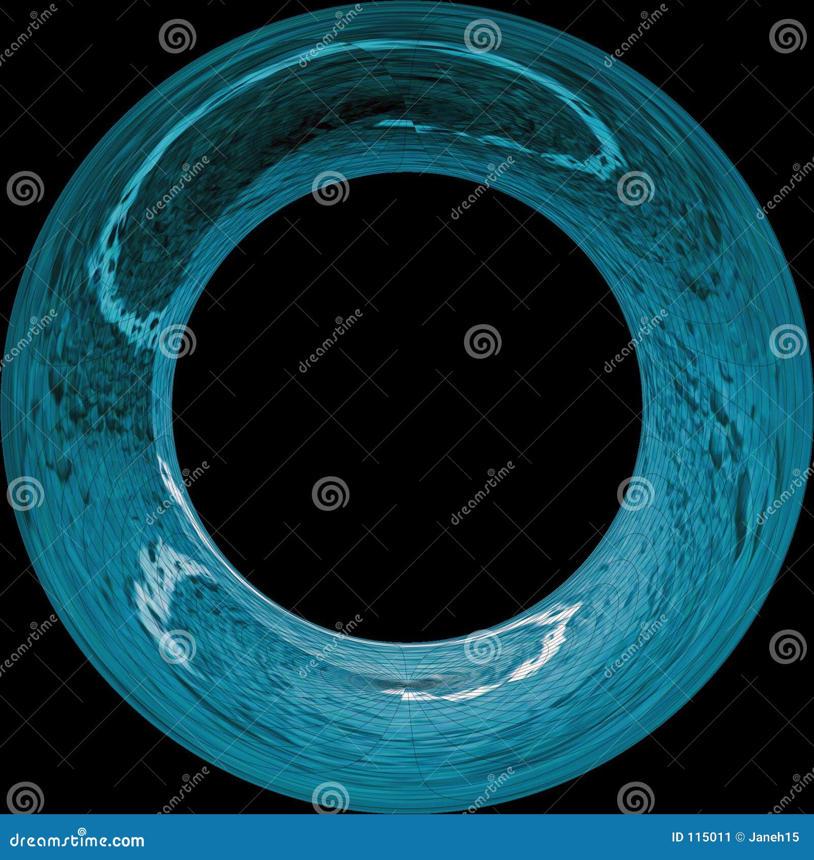 Blue ring shape stock illustration. Illustration of shade - 115011