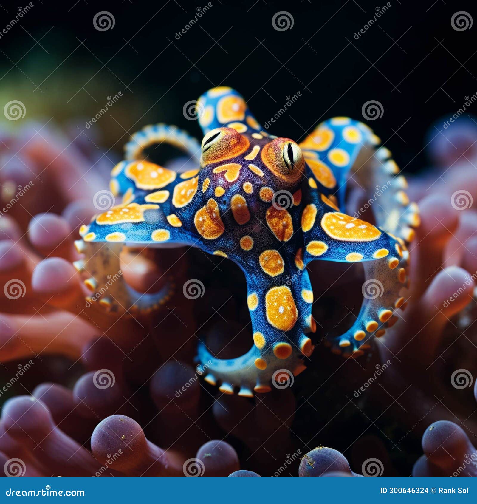 Blue-ringed Octopus. the Deadly Blue Ringed Octopus, Hapalochlaena ...