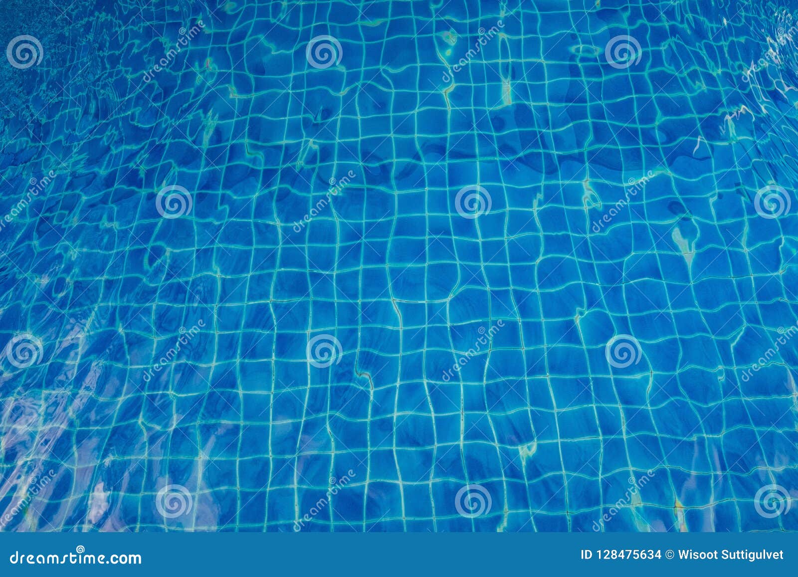 Blue Ripped Water in Swimming Pool Stock Photo - Image of concept ...