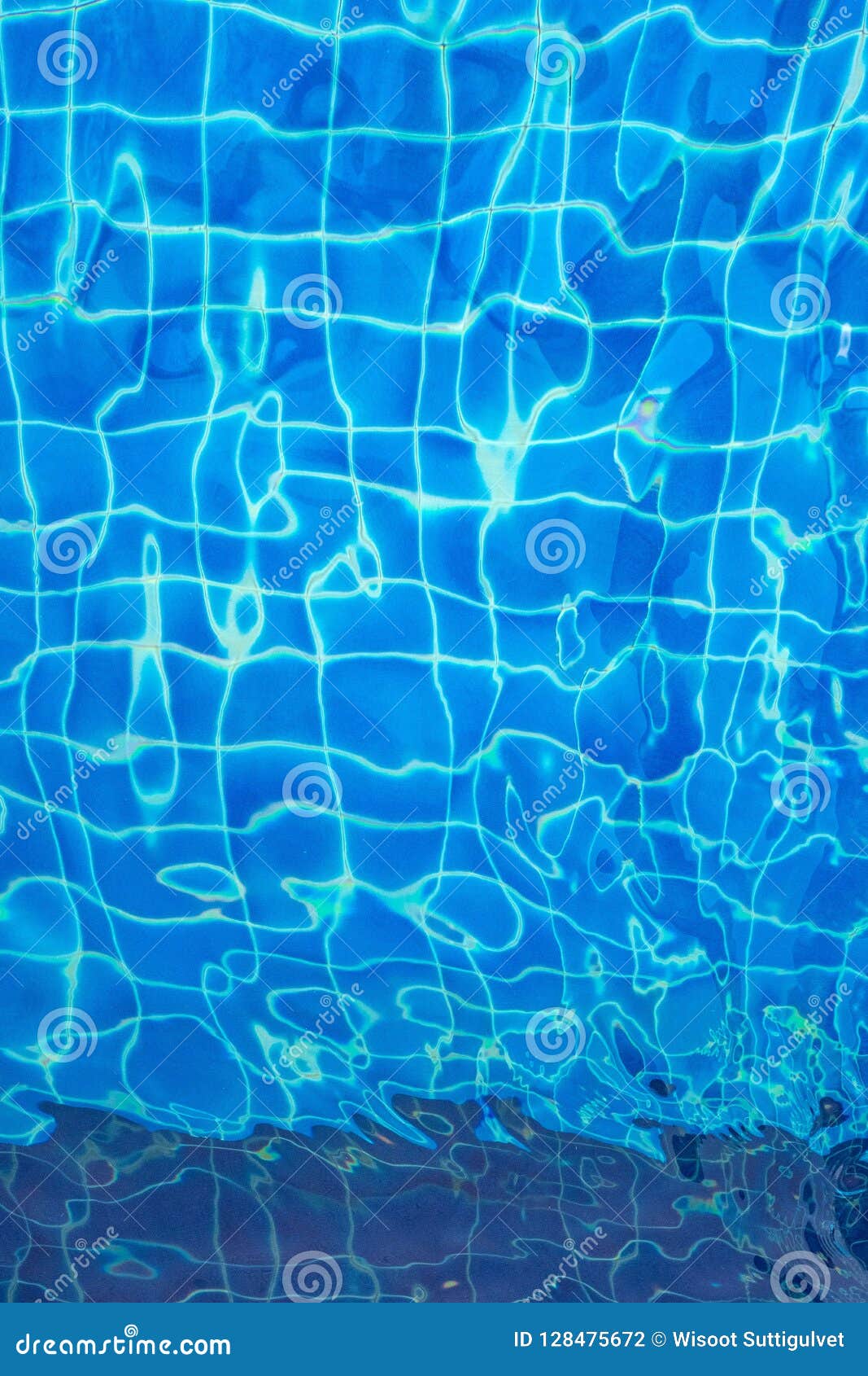 Blue Ripped Water in Swimming Pool Stock Photo - Image of detail ...