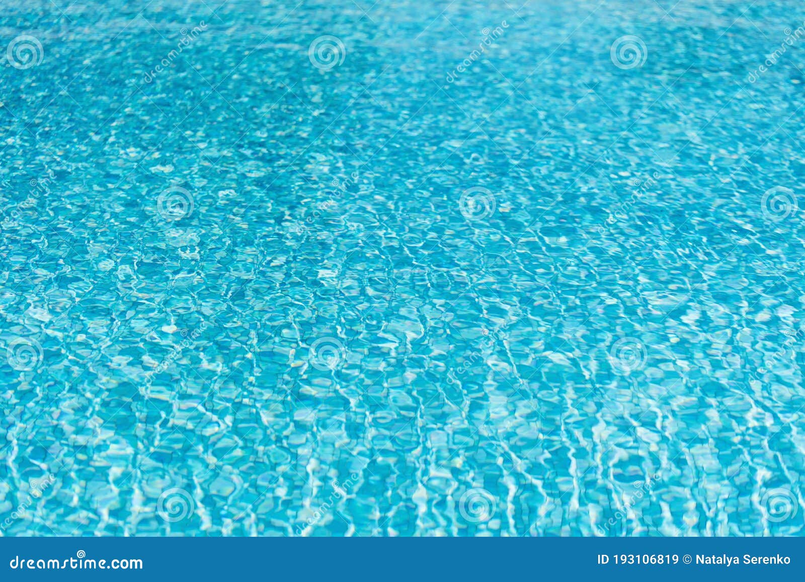 Blue Ripped Water In Swimming Pool. Water Surface Background Royalty ...