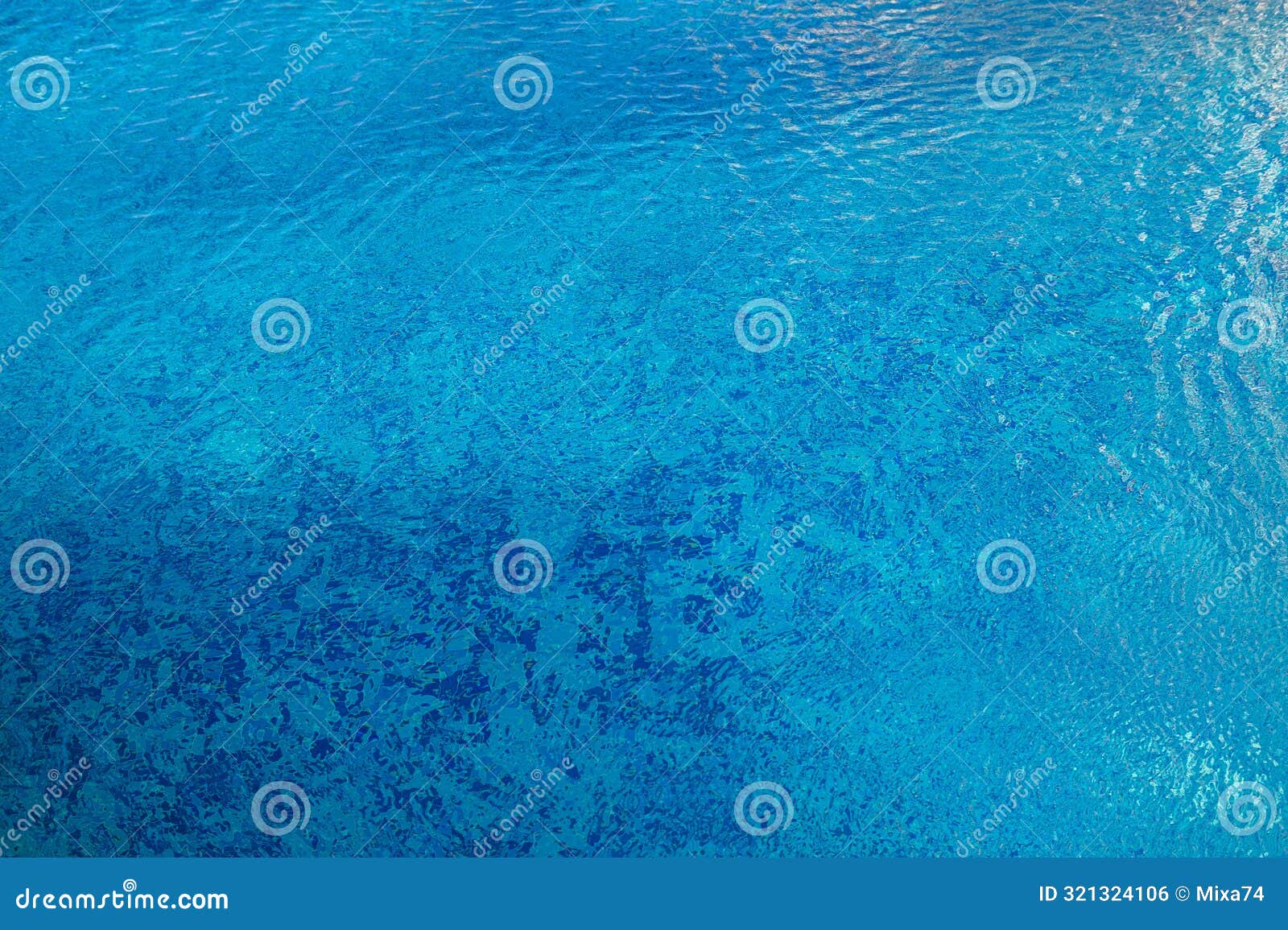 Blue Ripped Water in Swimming Pool 1 Stock Photo - Image of full, water ...