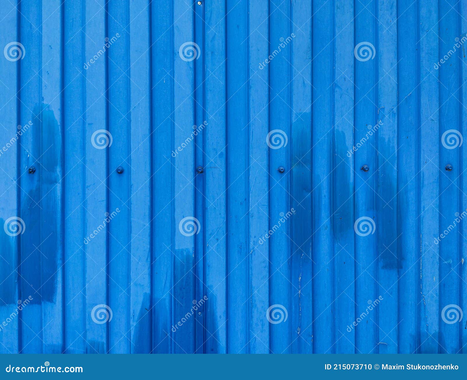 Blue Rippled Metal Texture with Bolts and Rivets Stock Photo - Image of ...