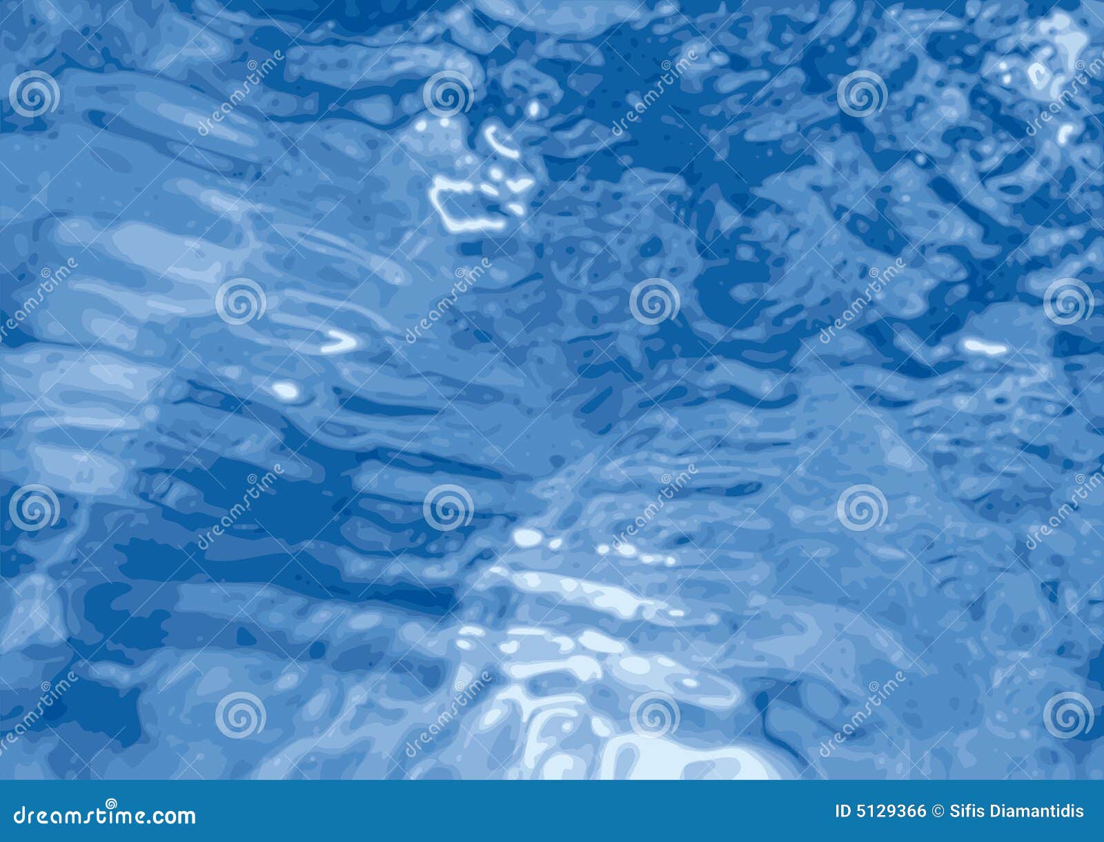Blue Rippled Water Background Stock Vector - Illustration of rippled ...