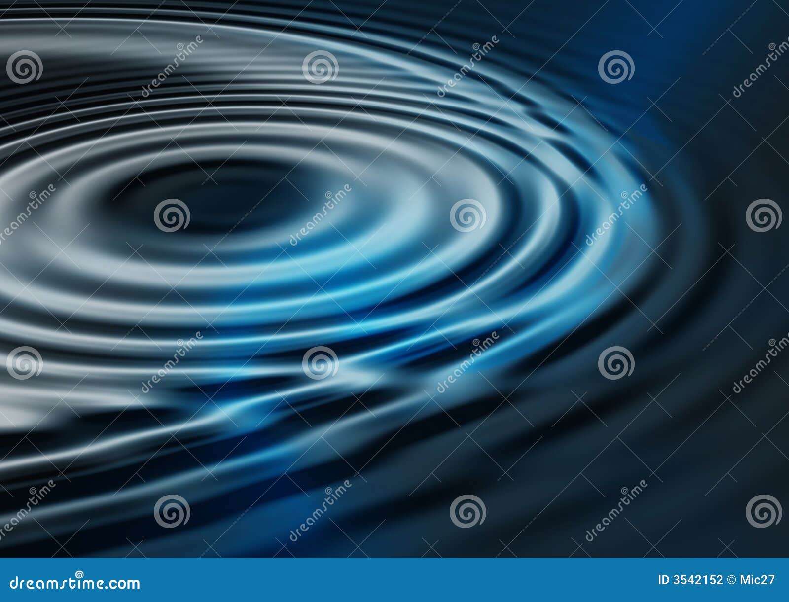 Blue Ripples stock illustration. Illustration of ring - 3542152