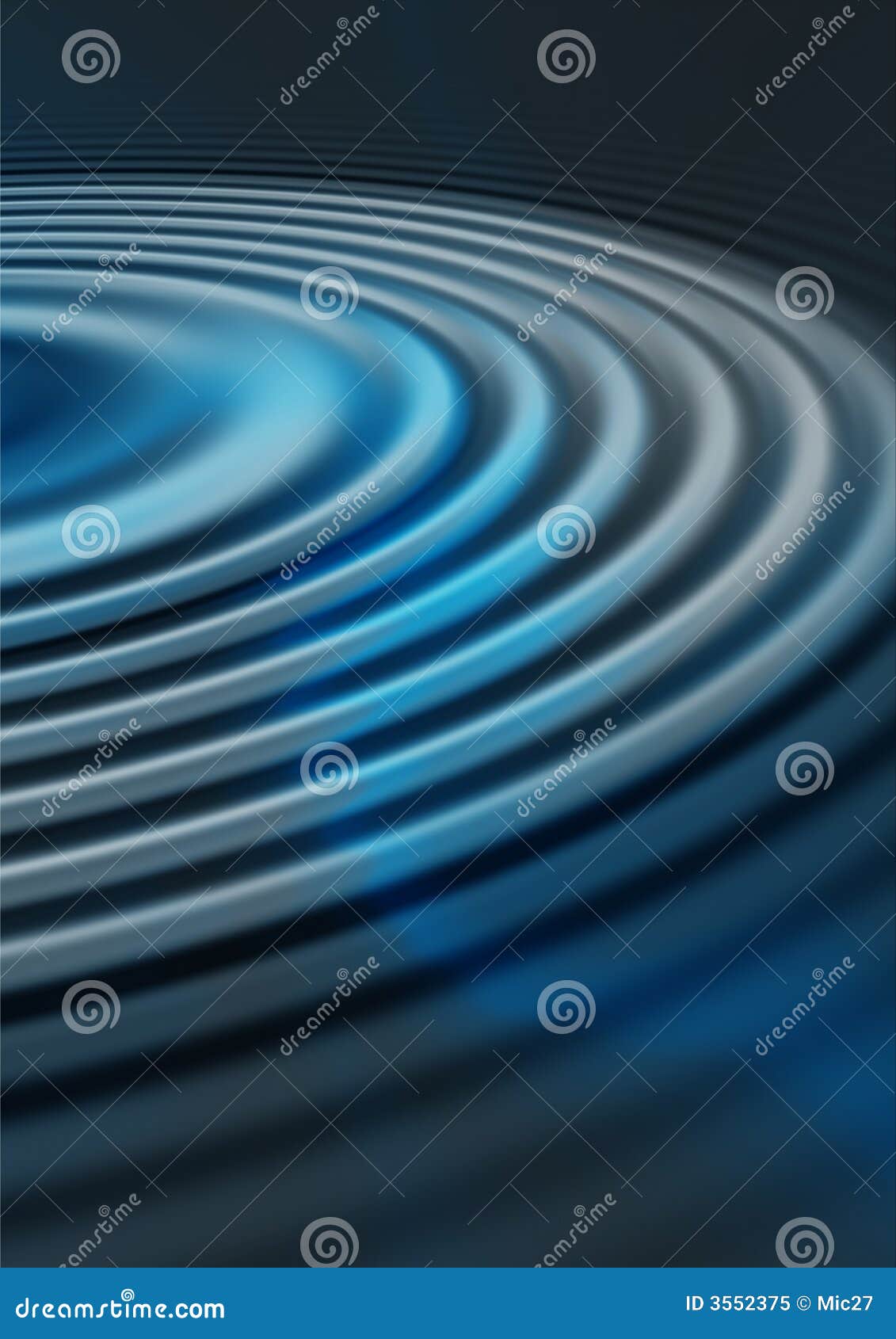 Blue Ripples stock illustration. Illustration of ripple - 3552375