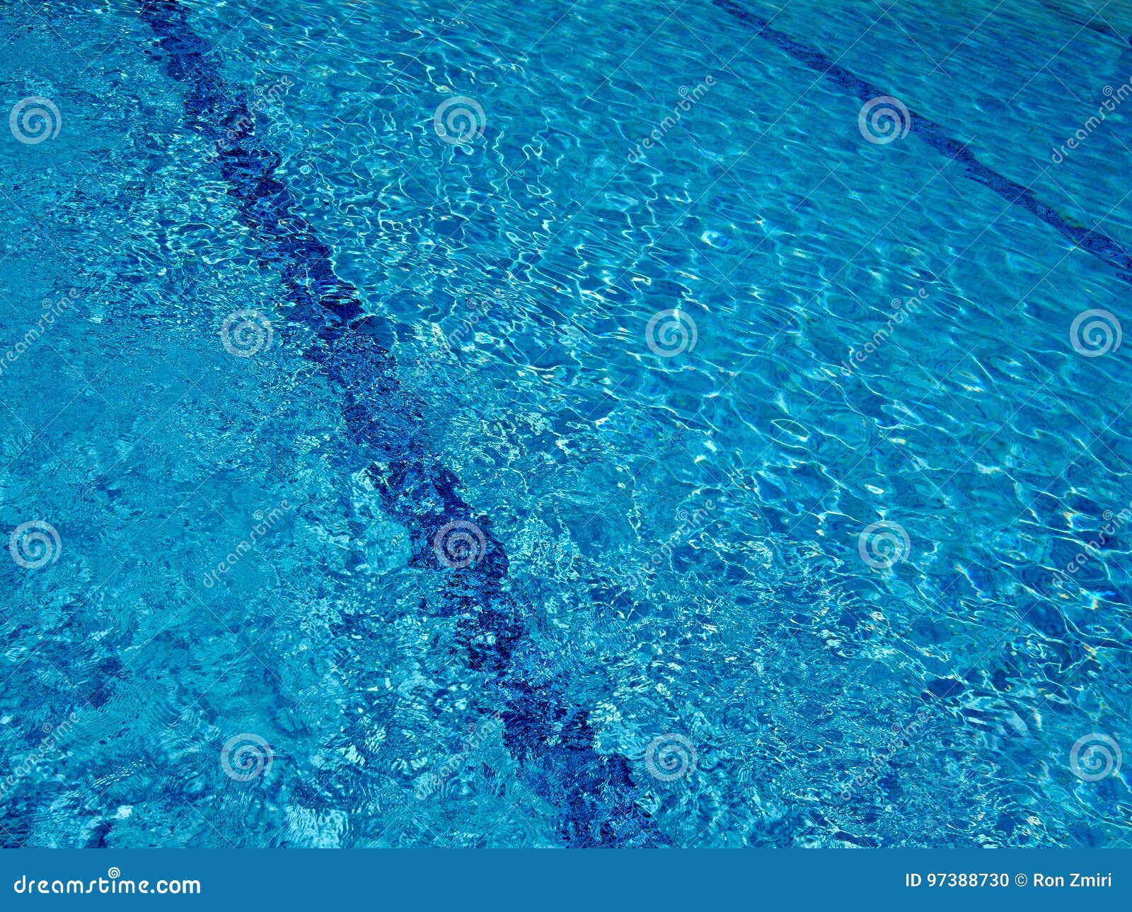 Blue Ripples in the Water of a Swimming Pool Stock Photo - Image of ...