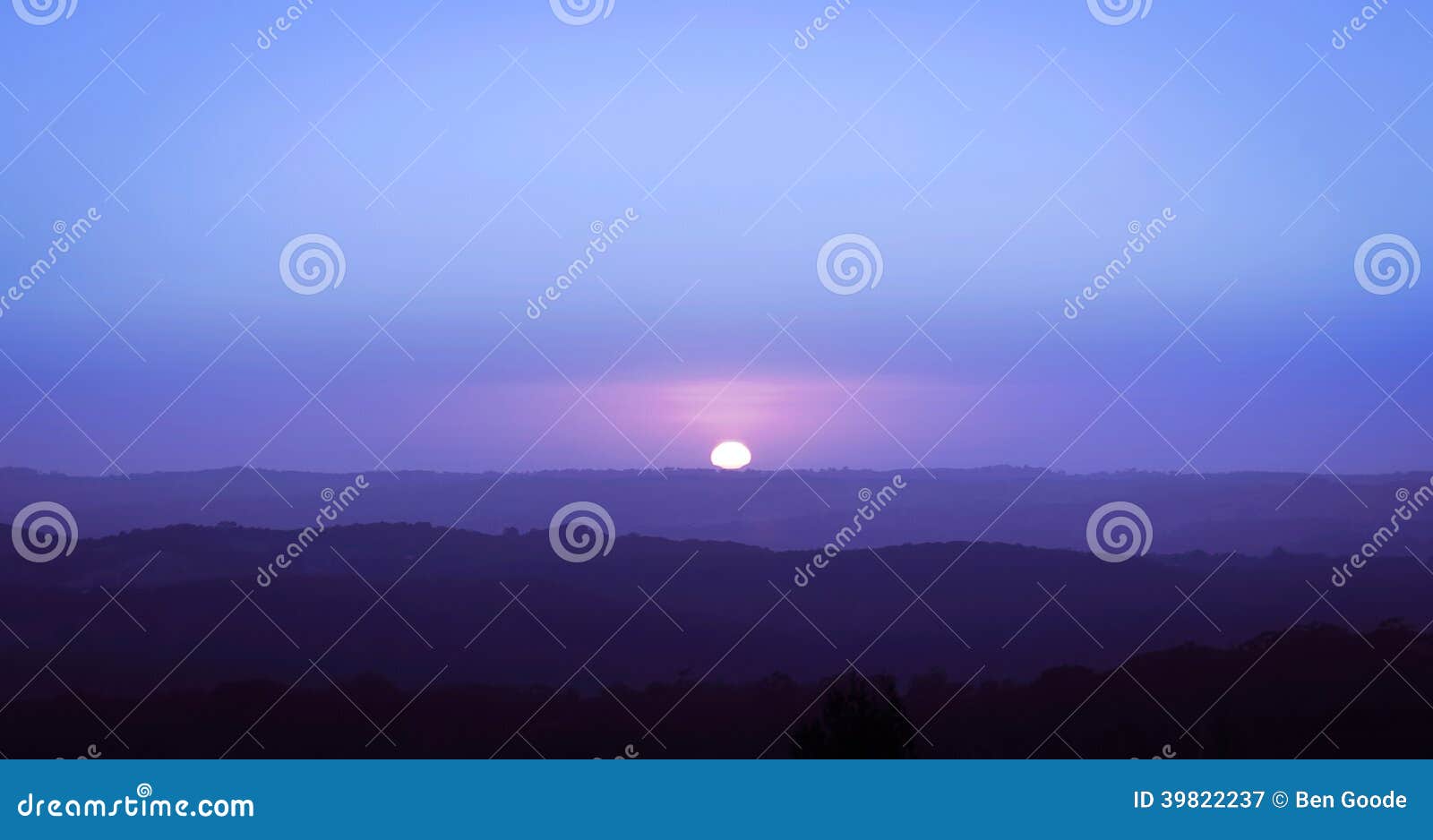 Blue Rise stock image. Image of silhouette, outdoor, mist - 39822237