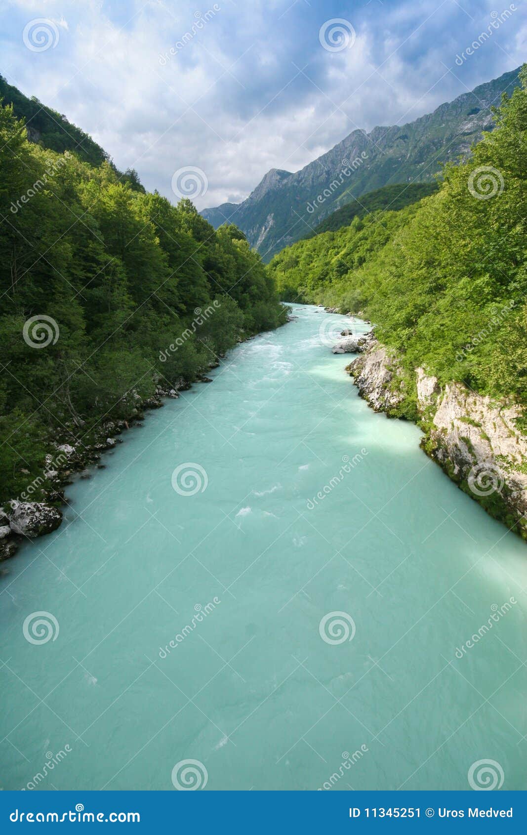 Blue river stock image. Image of background, mountain - 11345251