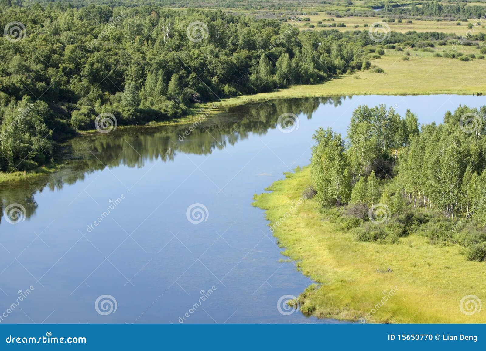 Blue river stock photo. Image of river, mongolia, landscape - 15650770