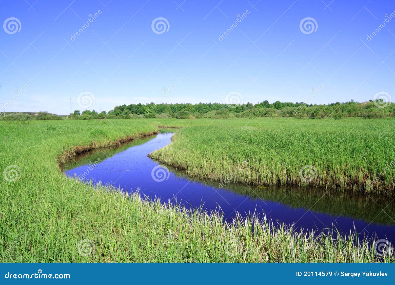 Blue river stock image. Image of outdoors, autumn, outside - 20114579