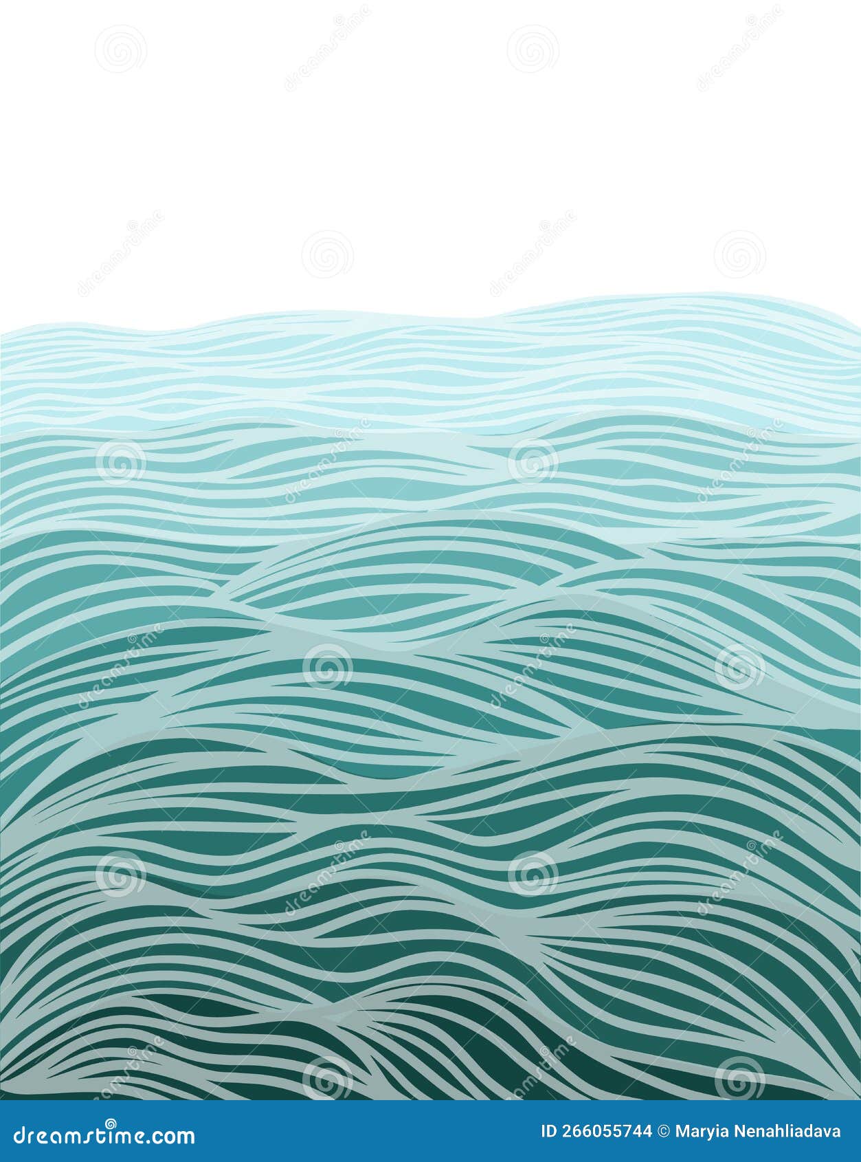 Sea Background with Waves. Vector Illustration Stock Illustration ...