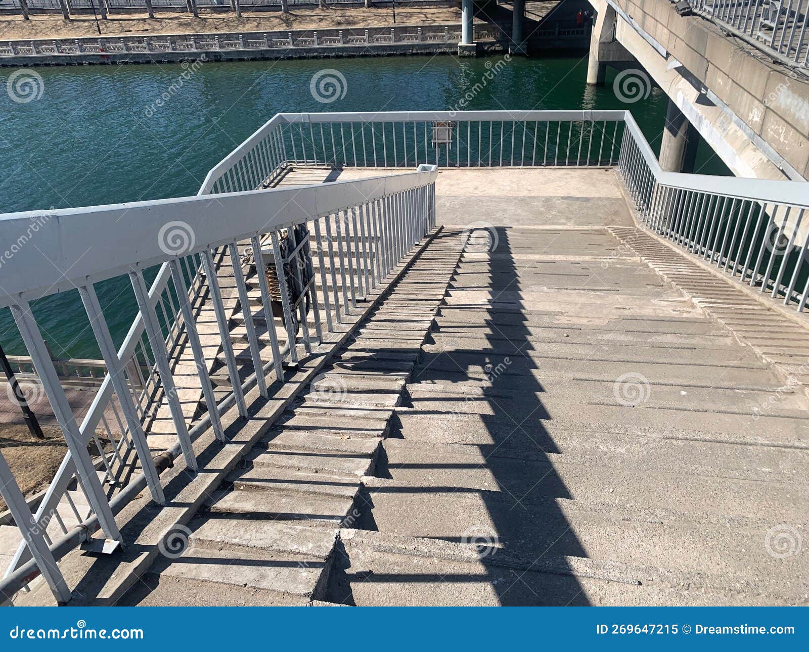 Staircase And Bridge With Palm Trees Royalty-Free Stock Image ...