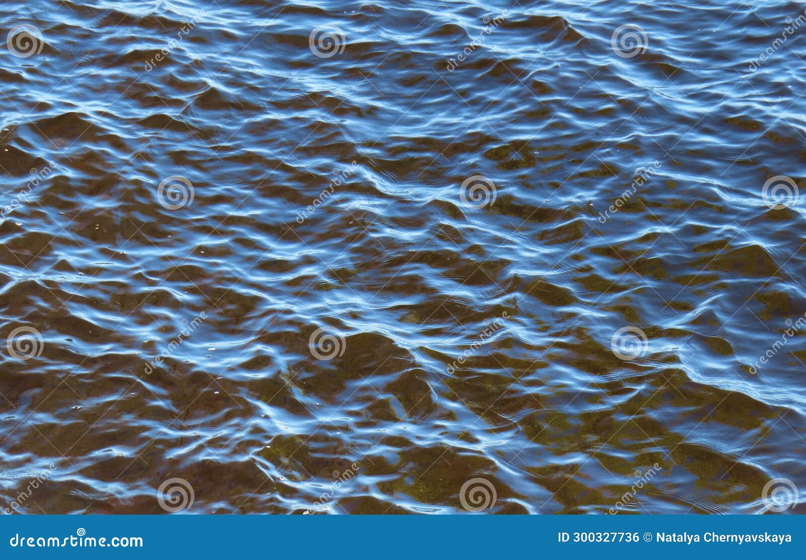 Natural Blue River Water Surface with Soft Waves As a Background Stock ...