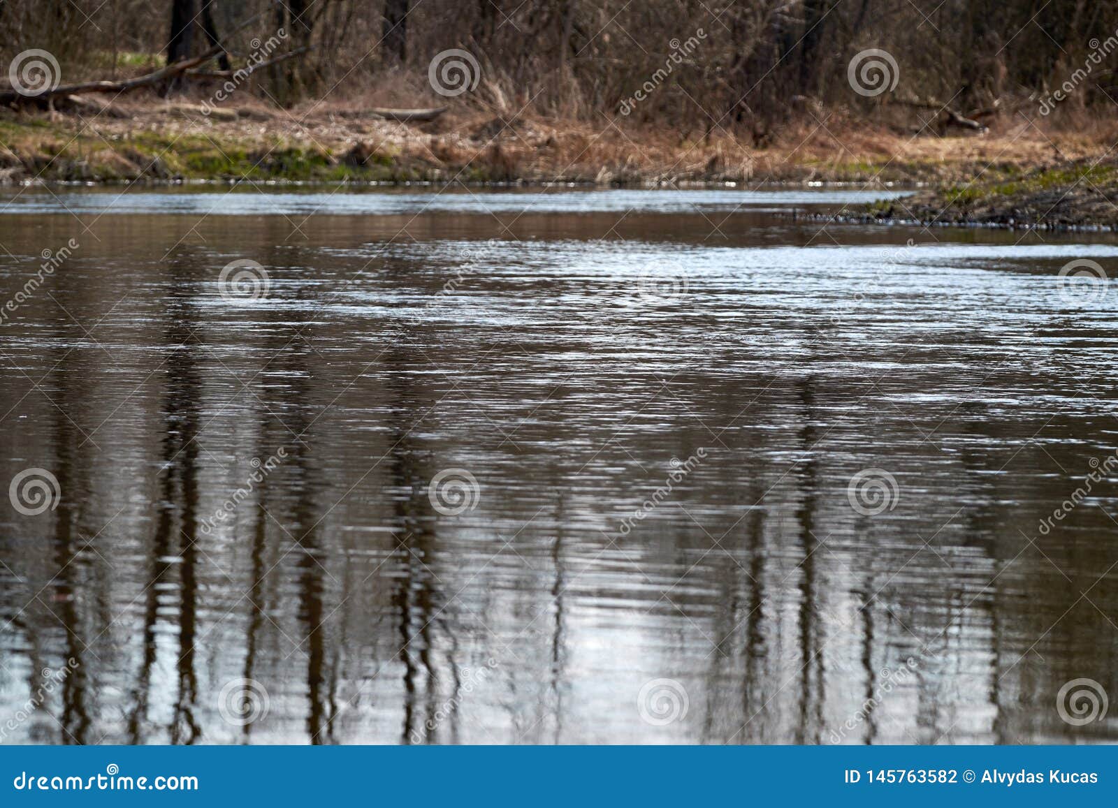 Blue river water surface stock photo. Image of flowing - 145763582