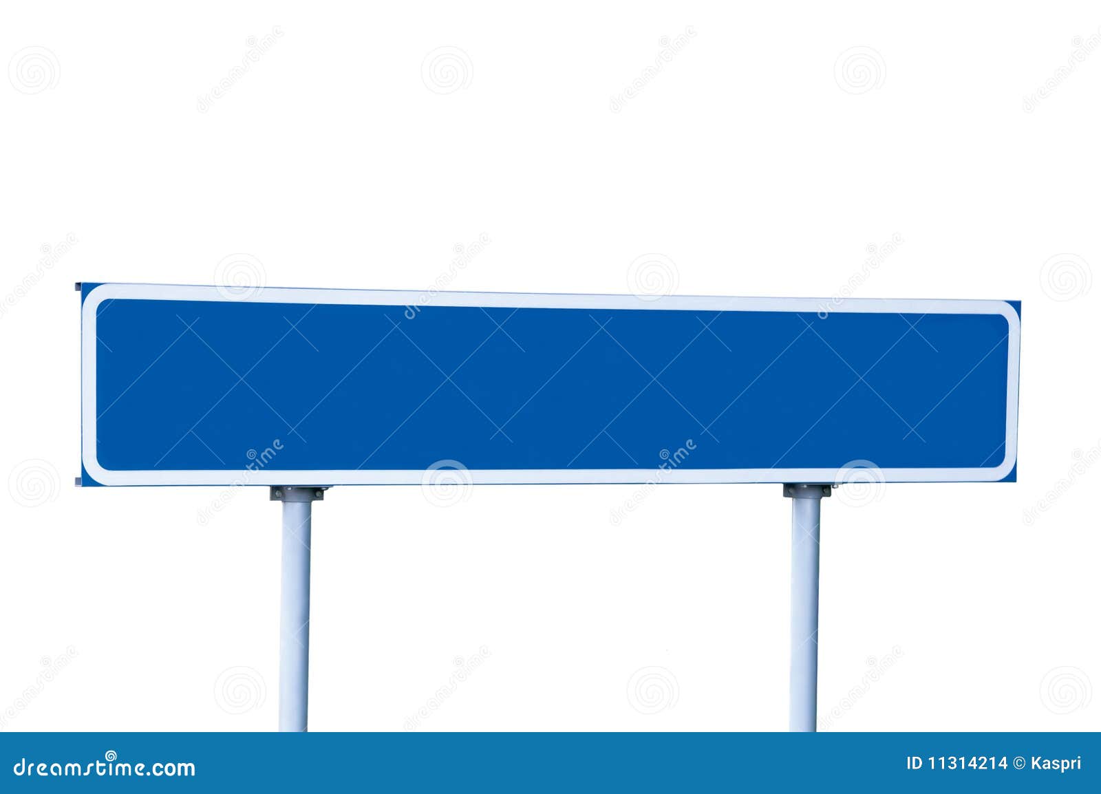 Blue Road Sign Isolated Guide Post Stock Photo - Image of exhibition ...