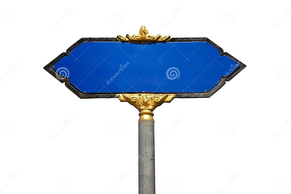 Blue road sign pole stock image. Image of city, metal - 35165773