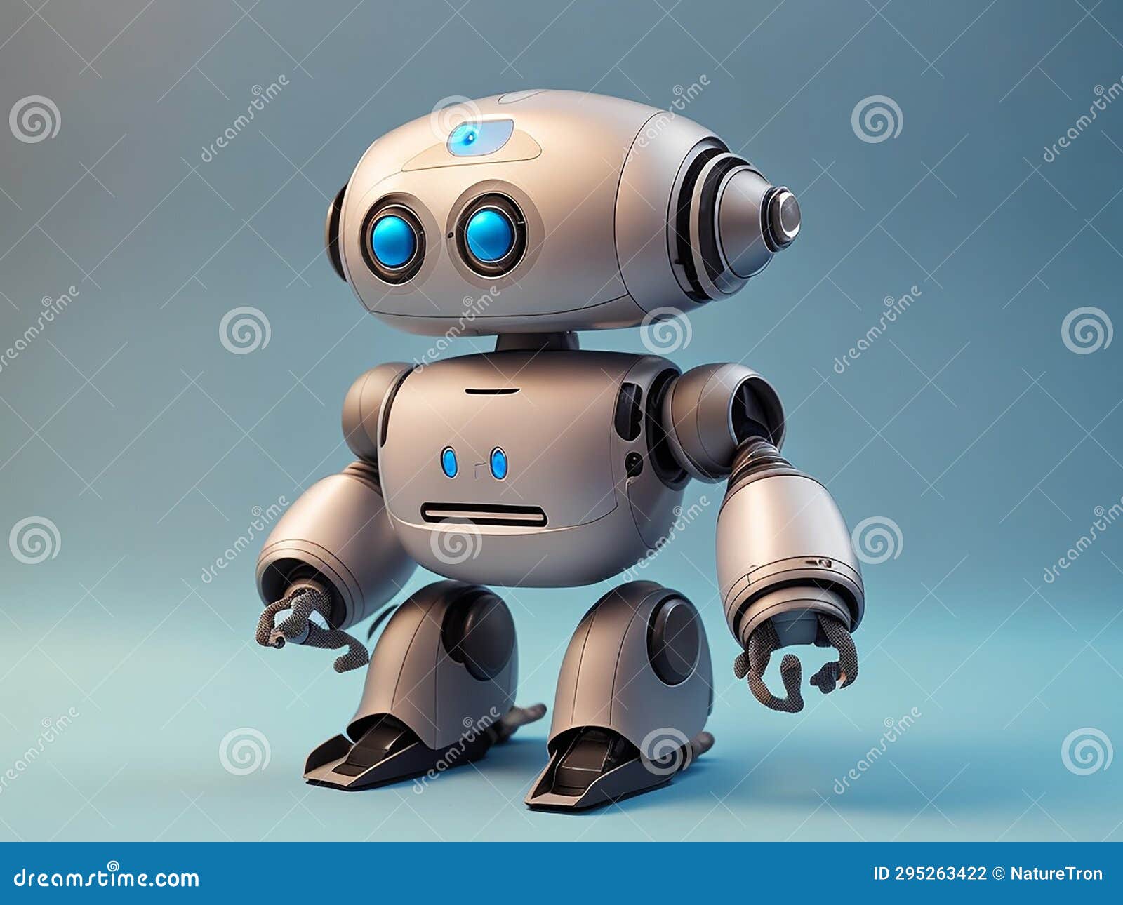 Blue Robot with Background Blue Robot Android Blue Robot Stock ...