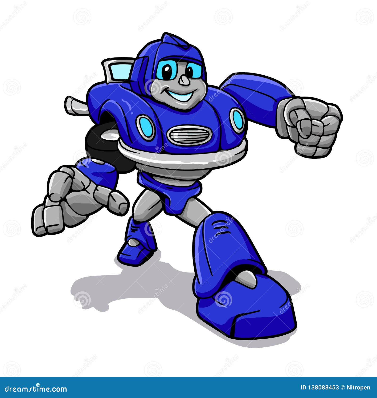 Blue Robot - Robots for Kids - Robot Cartoon Stock Vector ... Blue Robot - Robots for Kids - Robot Cartoon Stock Vector ...