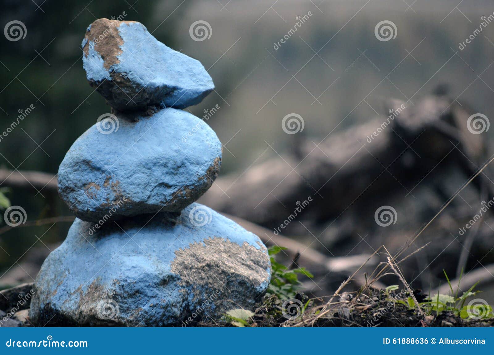 Blue Rocks stock photo. Image of stack, natural, heirchy - 61888636