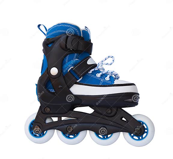 Blue roller skates stock photo. Image of race, skater - 13451304