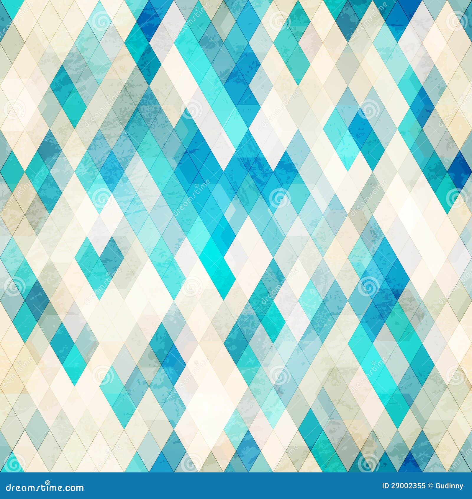 Blue romb grunge seamless stock vector. Illustration of revival - 29002355