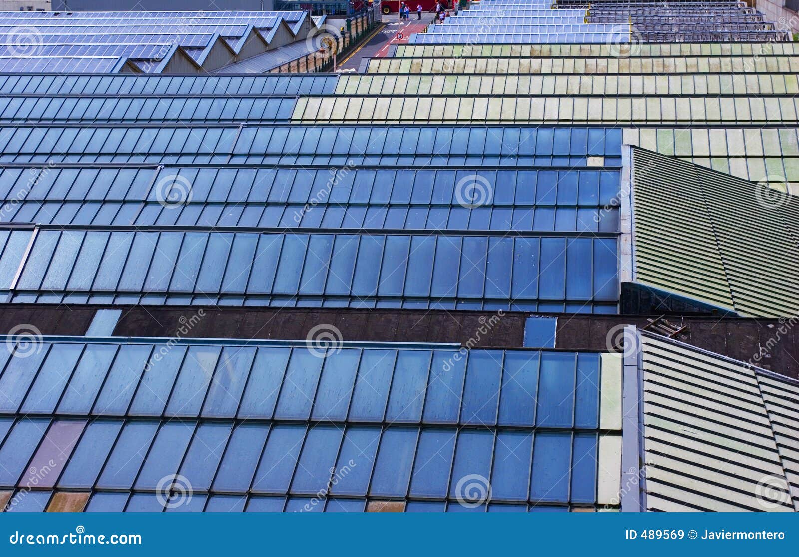 Blue Roof stock image. Image of roof, building, pattern - 489569