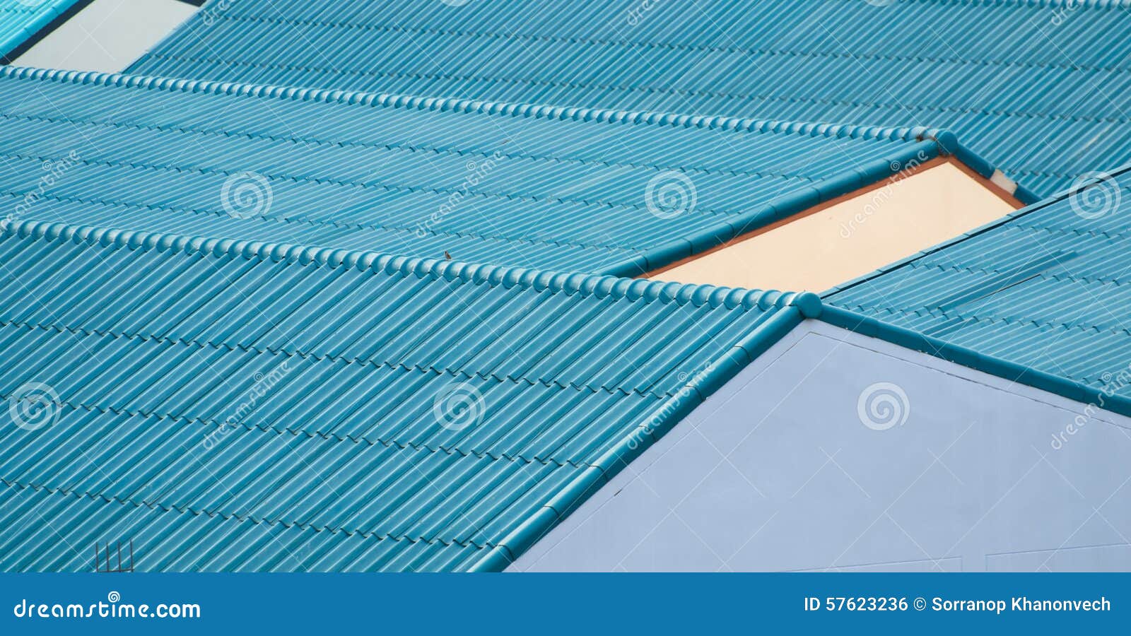 Blue roof stock photo. Image of space, tiles, material - 57623236