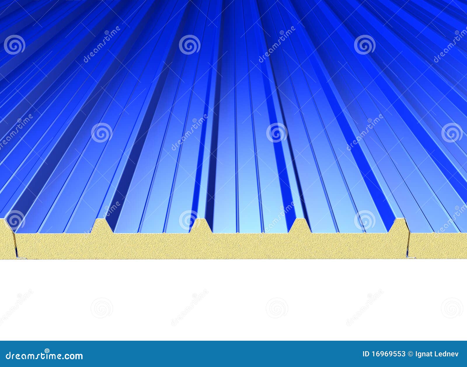 Blue Roof Panels stock illustration. Illustration of element - 16969553