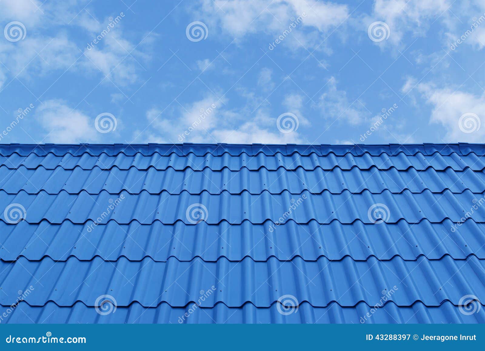Blue Roof stock image. Image of pattern, blue, home, tile - 43288397