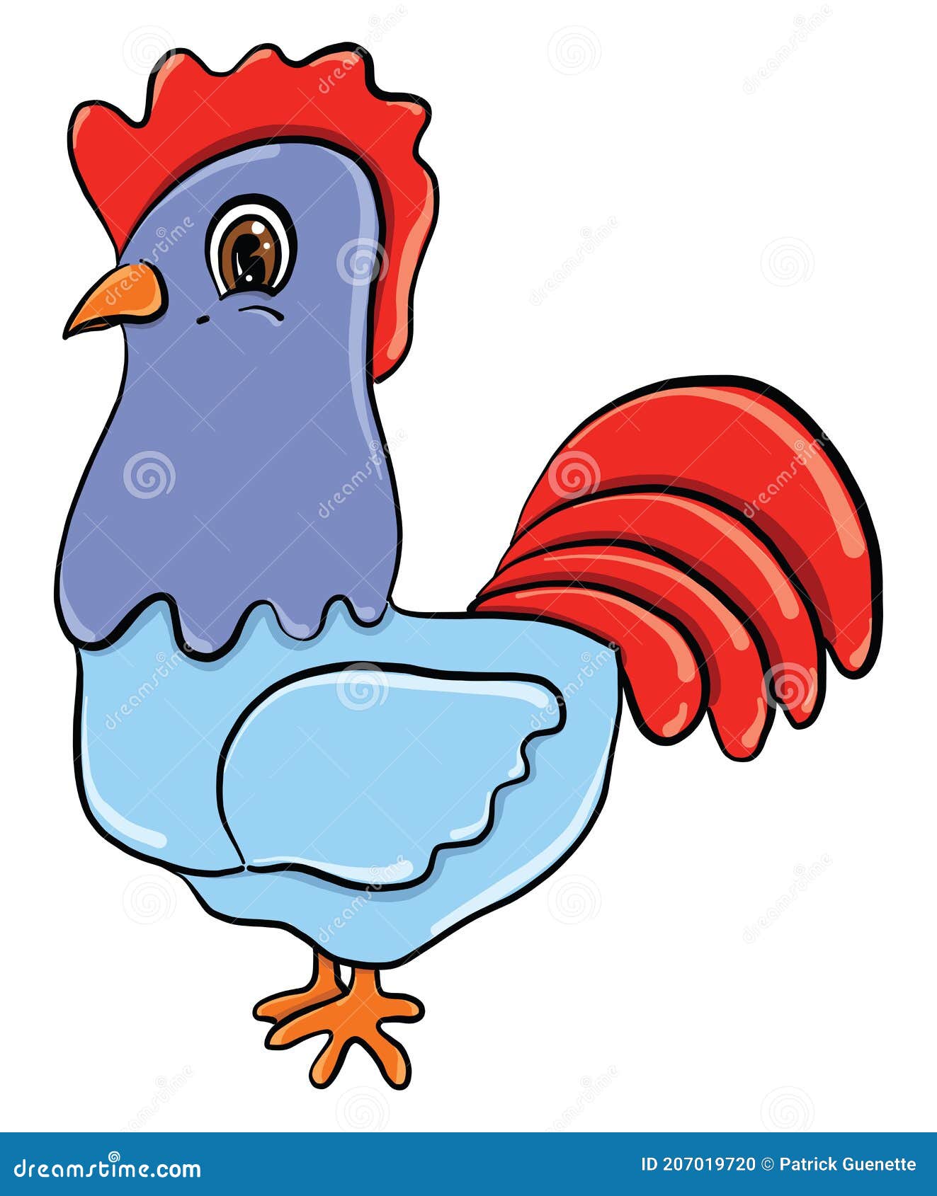 Blue Rooster Weather Vane Icon Isolated On White Background ...