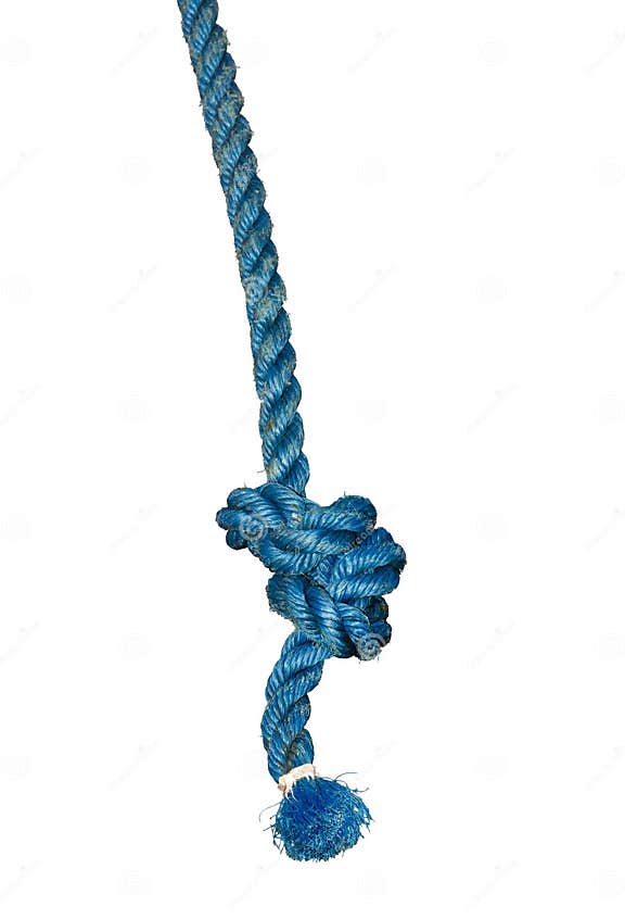 Blue rope knot stock image. Image of brown, background - 31733341