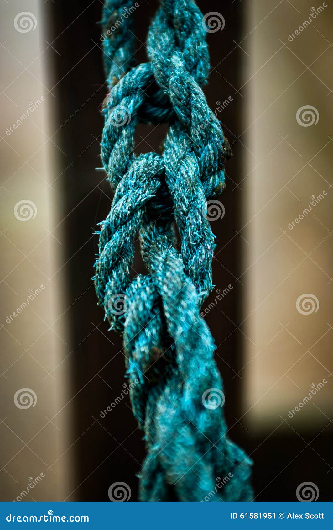 Blue rope stock image. Image of contrasting, wall, sand - 61581951