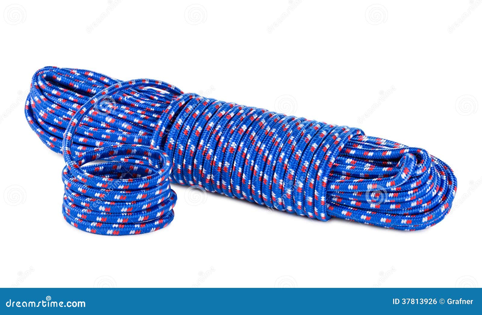 Blue rope stock photo. Image of allround, detail, stretchability - 37813926