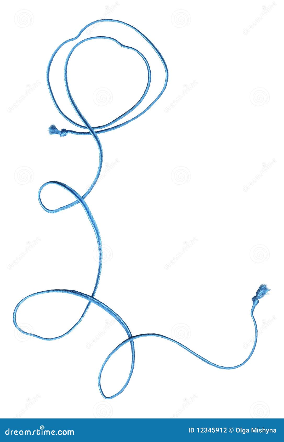 Blue rope swirl stock photo. Image of cord, circle, connection - 12345912