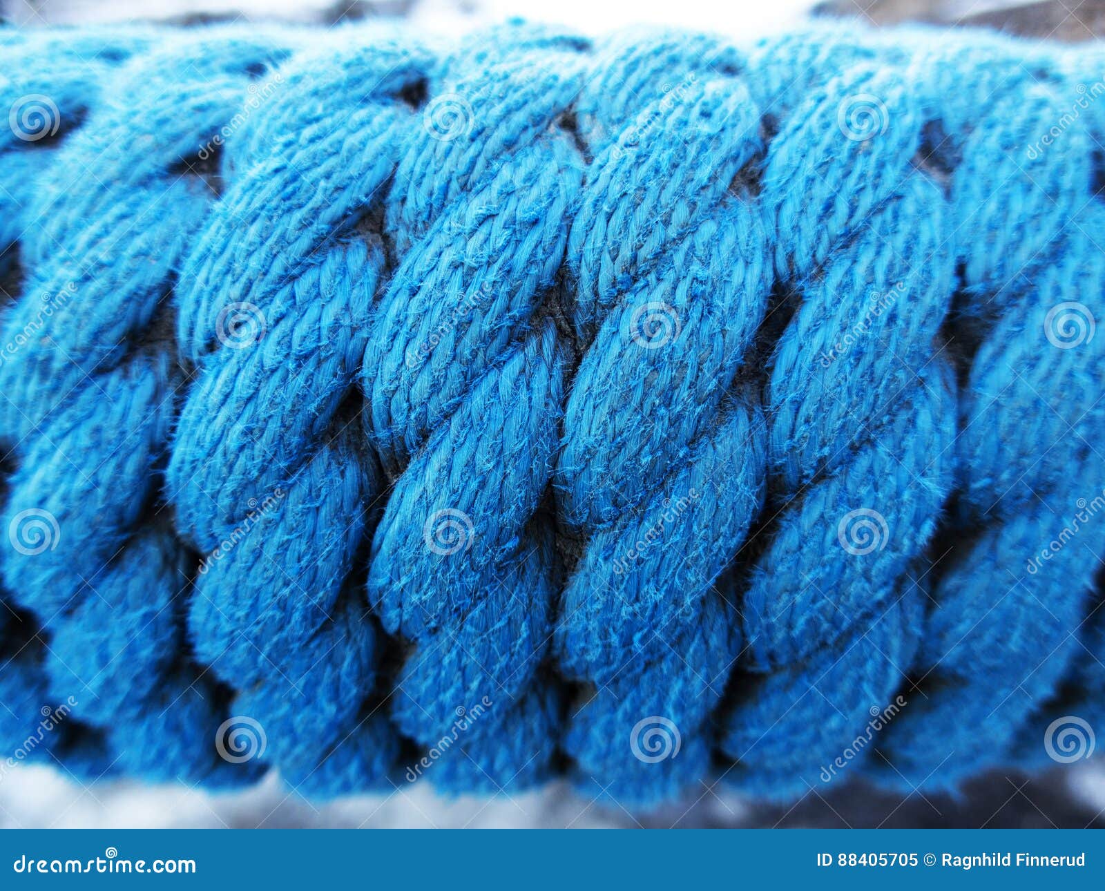 Blue rope stock image. Image of woolen, industry, textile - 88405705