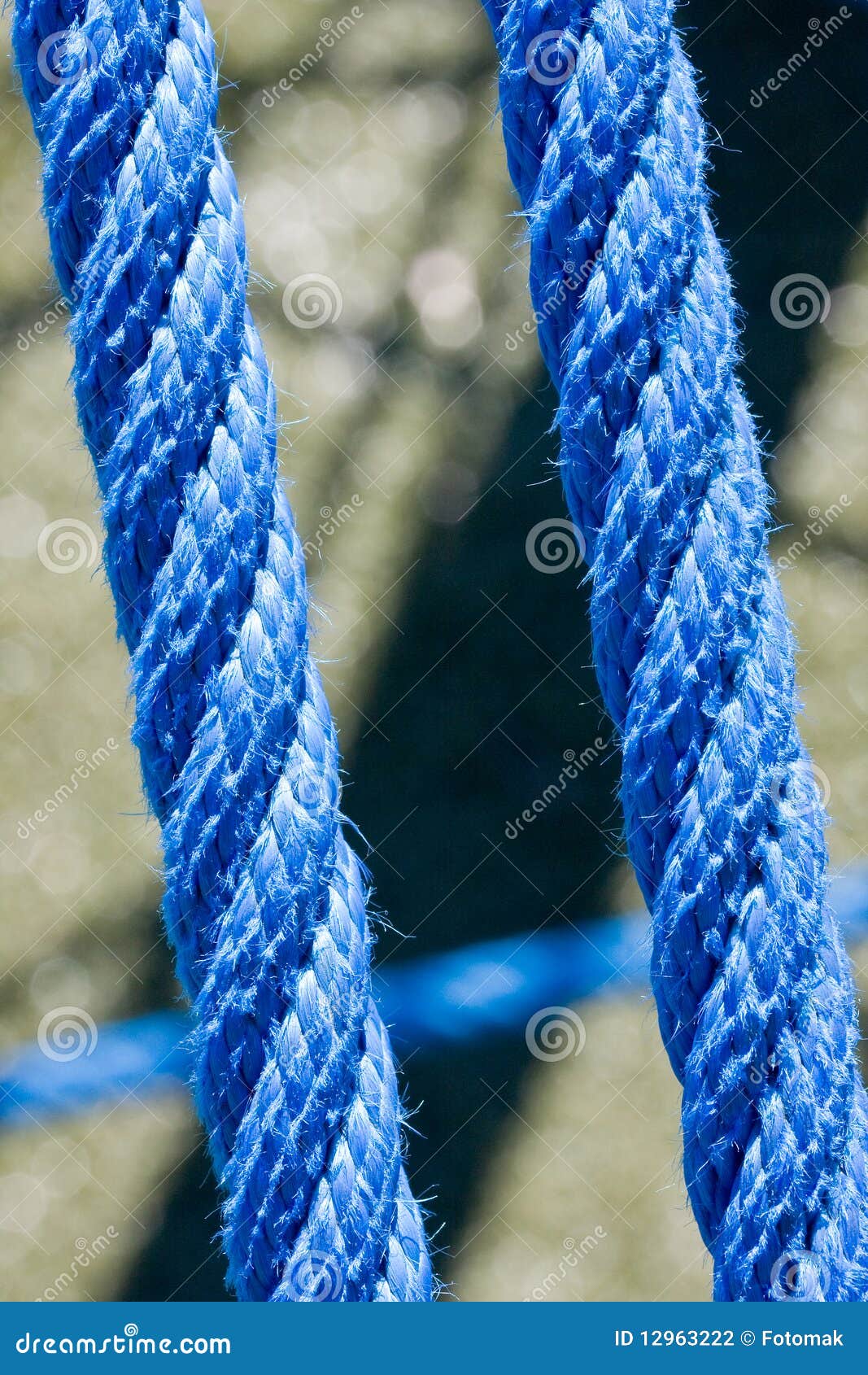 Two Blue Ropes To Ships Mooring Stock Photo | CartoonDealer.com #26648706