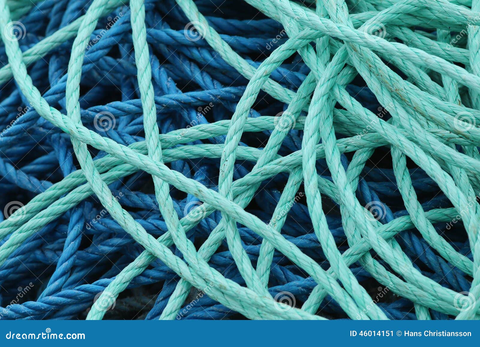 Blue ropes stock image. Image of nylon, twisted, background - 46014151