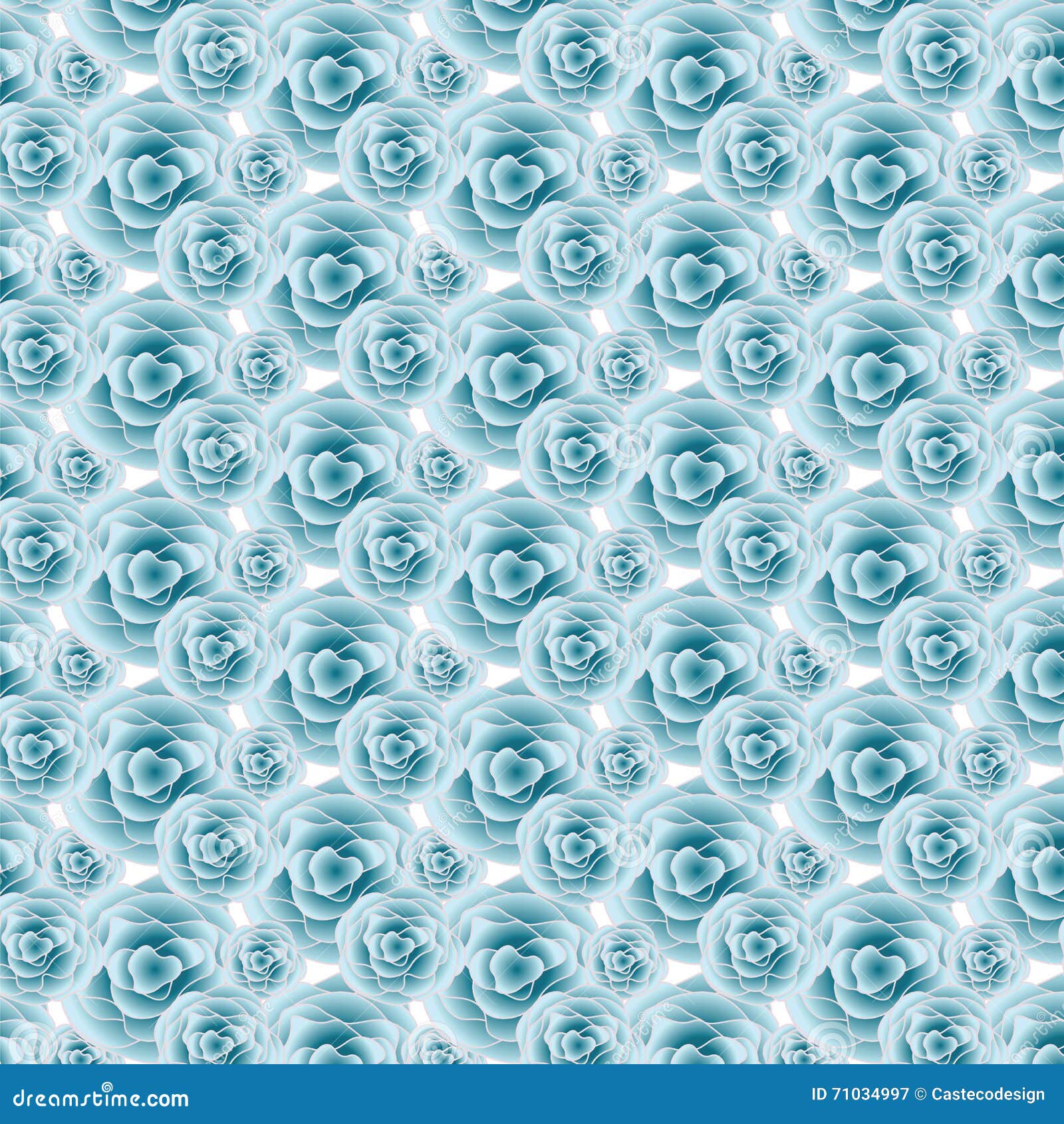 Blue Rose pattern stock vector. Illustration of paper - 71034997