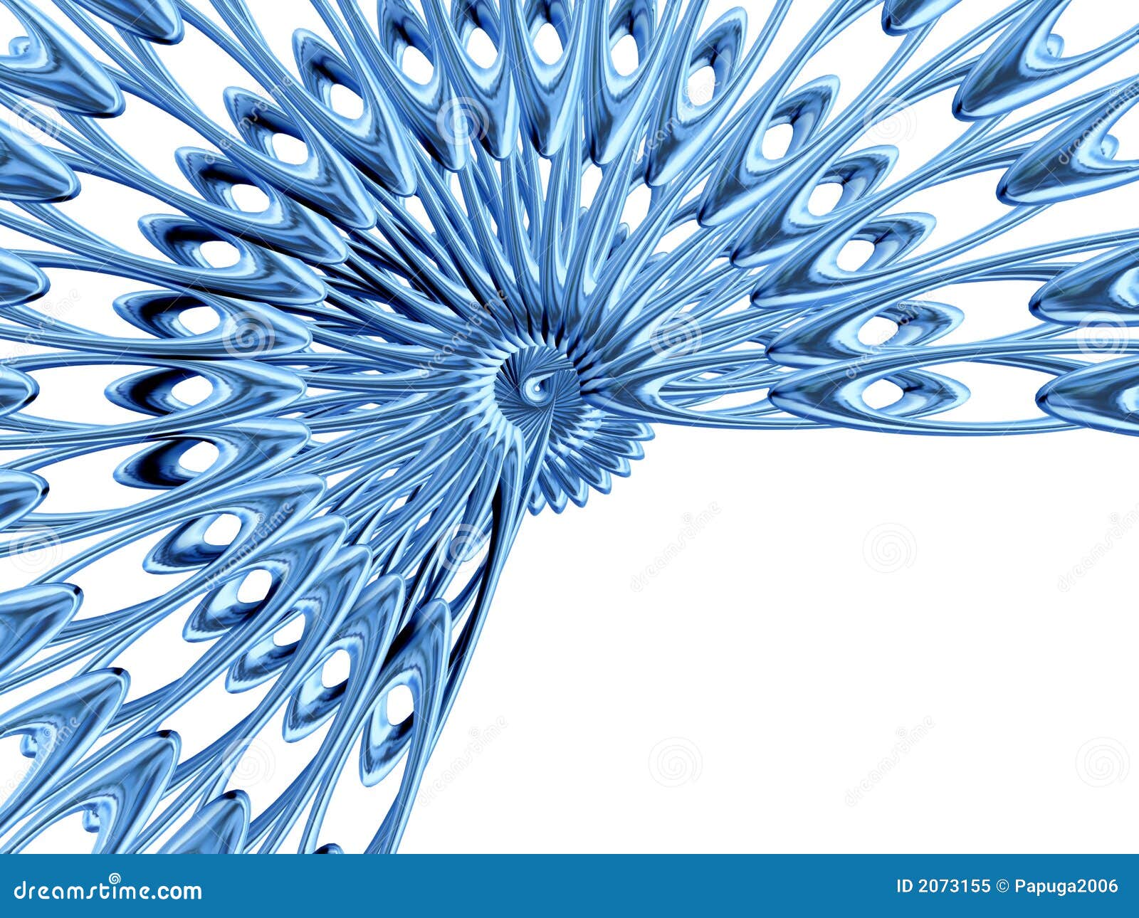 Blue rosette stock illustration. Illustration of closeup - 2073155