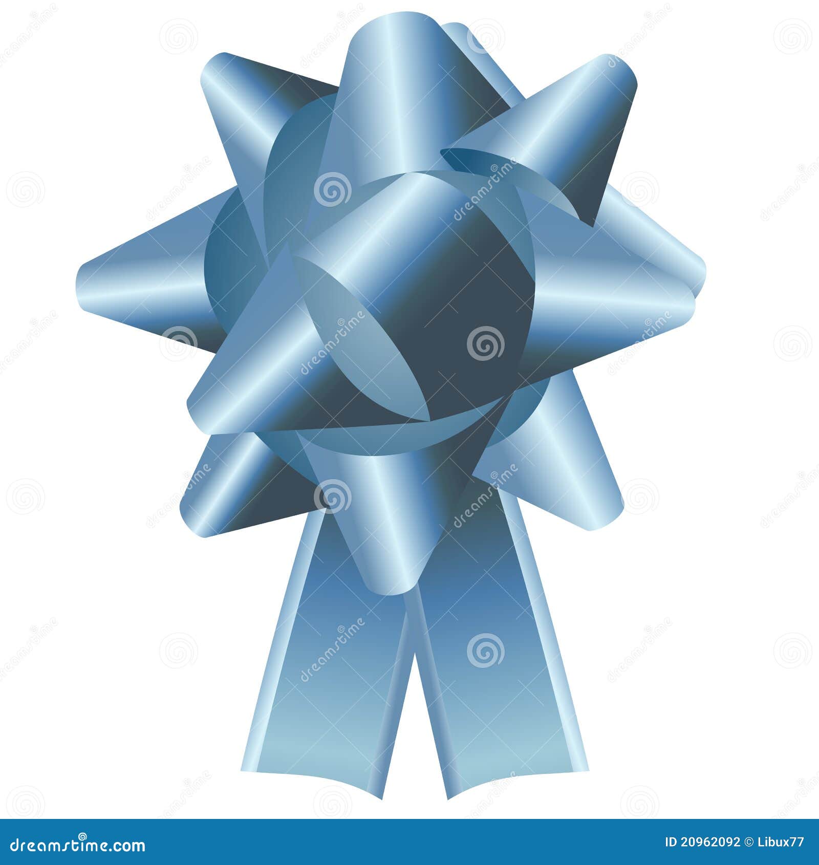 Blue rosette stock illustration. Illustration of symbol - 20962092